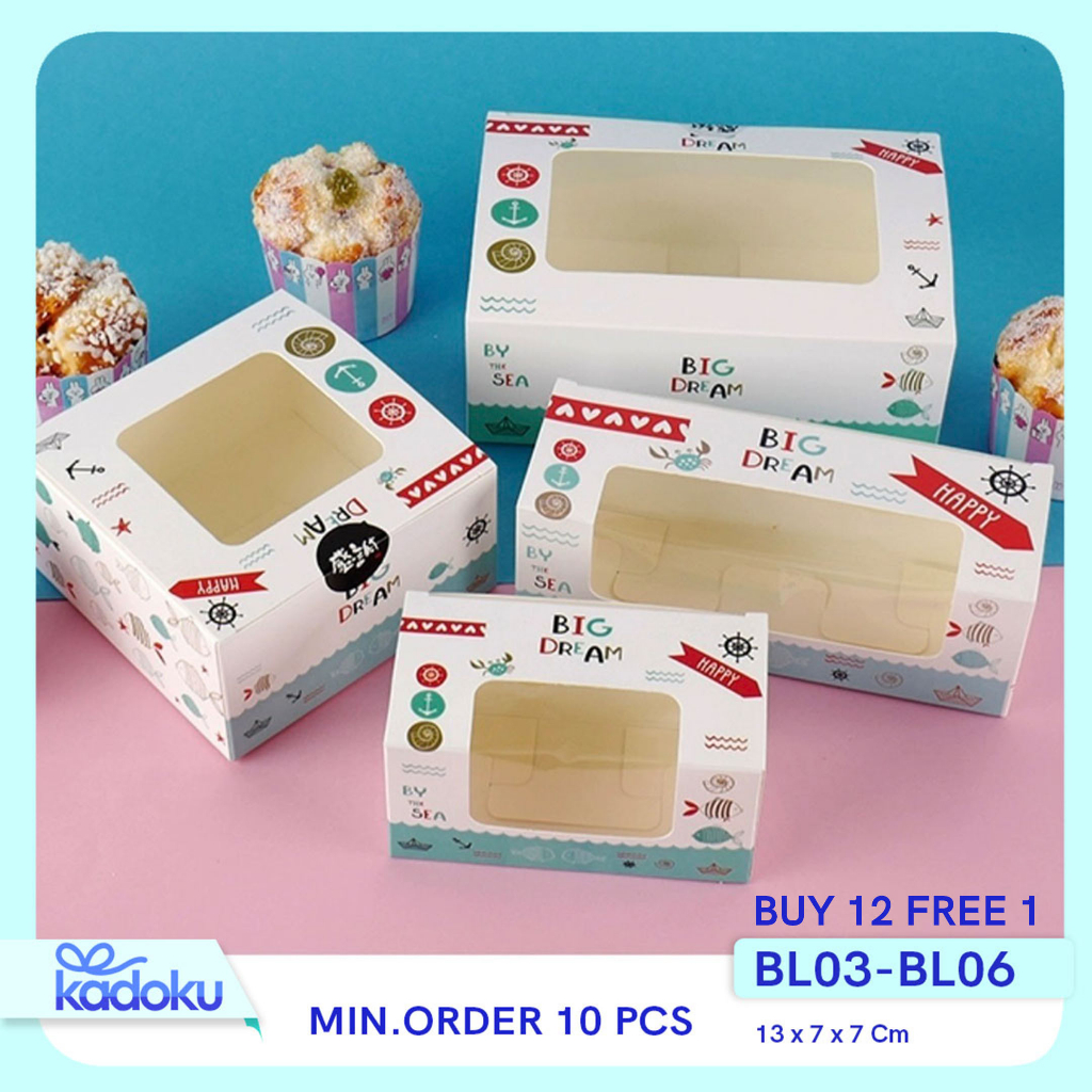 Jual Box eggtart / Box muffin / Box pudding / Box souvenir ultah / Box ...