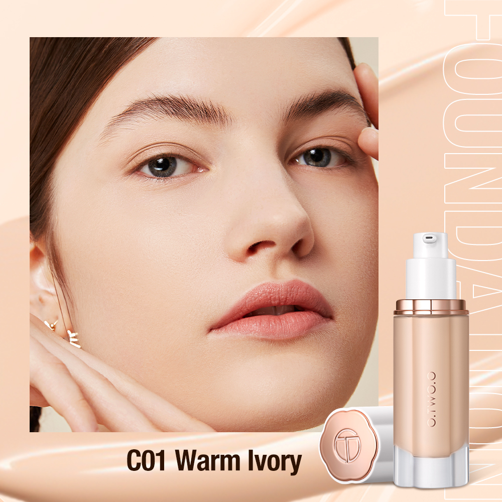 Jual O.TWO.O Foundation Face Makeup Dropper Face Soft Mist Locking ...