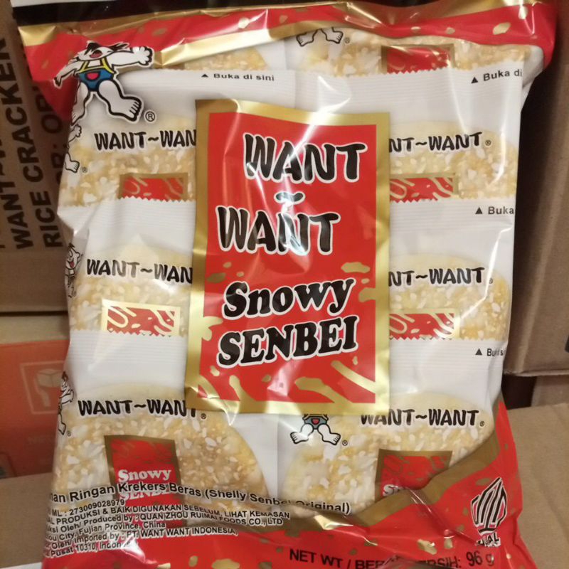 Jual Want Want Shelly Senbei Crackers Biskuit / Want Want Rice Cracker ...