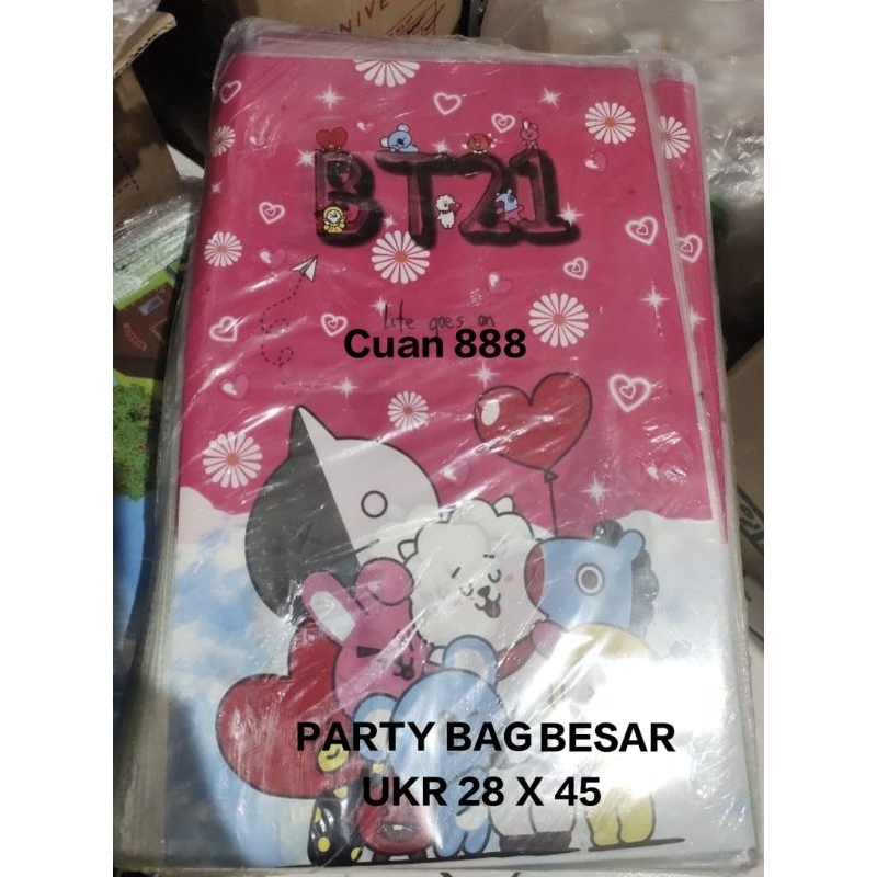 Jual OPP Ulta 28x45 BTS Besar 10 lembar Plastik Ulang Tahun Souvenir ...