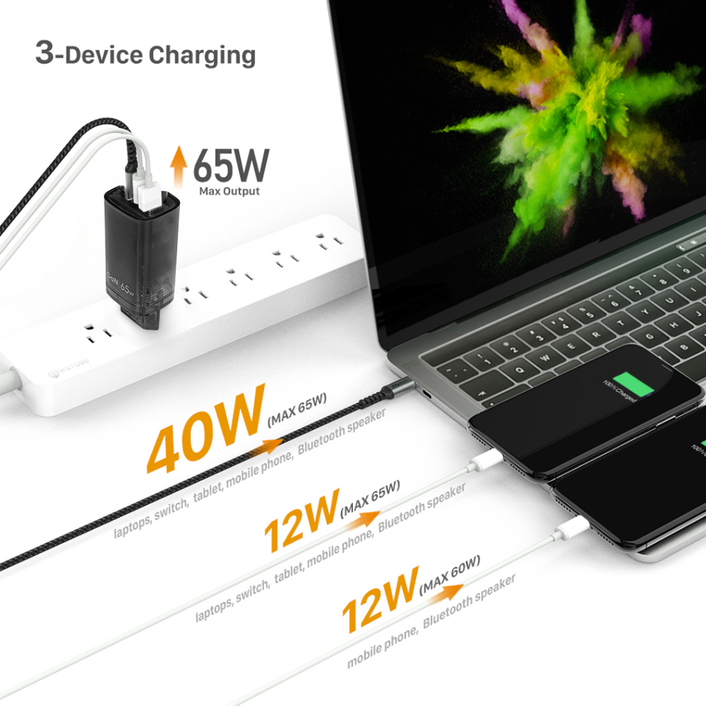 Jual UNEED GaN Charger 65W QC 4.0 3.0 PD 3.0 AFC FCP SCP - UCH409 | Shopee Indonesia