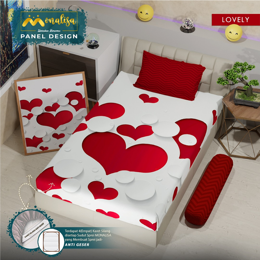 Jual Monalisa Sprei Panel Design/Desain 90X200 Aneka Motif | Shopee ...