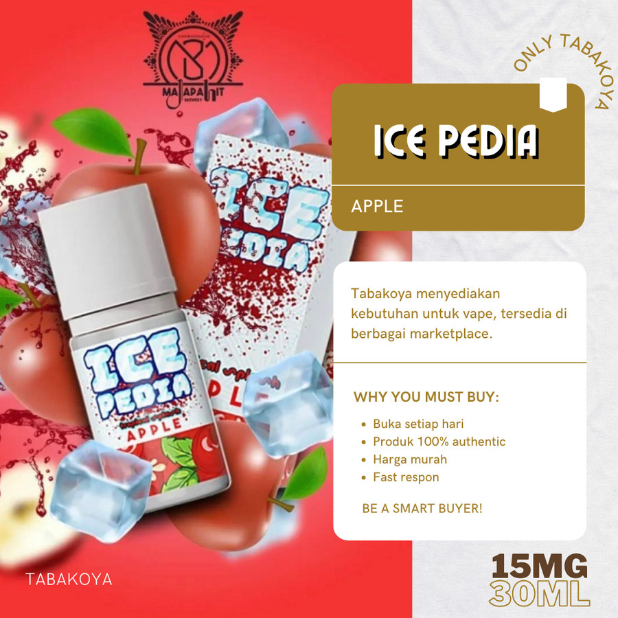 Jual LIQUID ICEPEDIA APPLE 30ML PODS FRIENDLY APEL ICE PEDIA BY ...