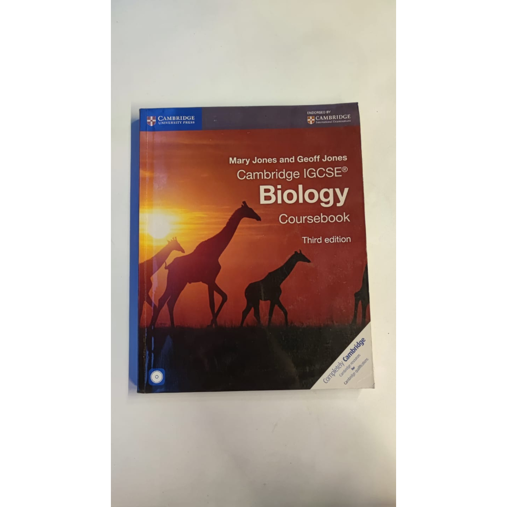Jual Cambridge IGCSE Biology Coursebook 3rd Edition by Mary Jones and ...
