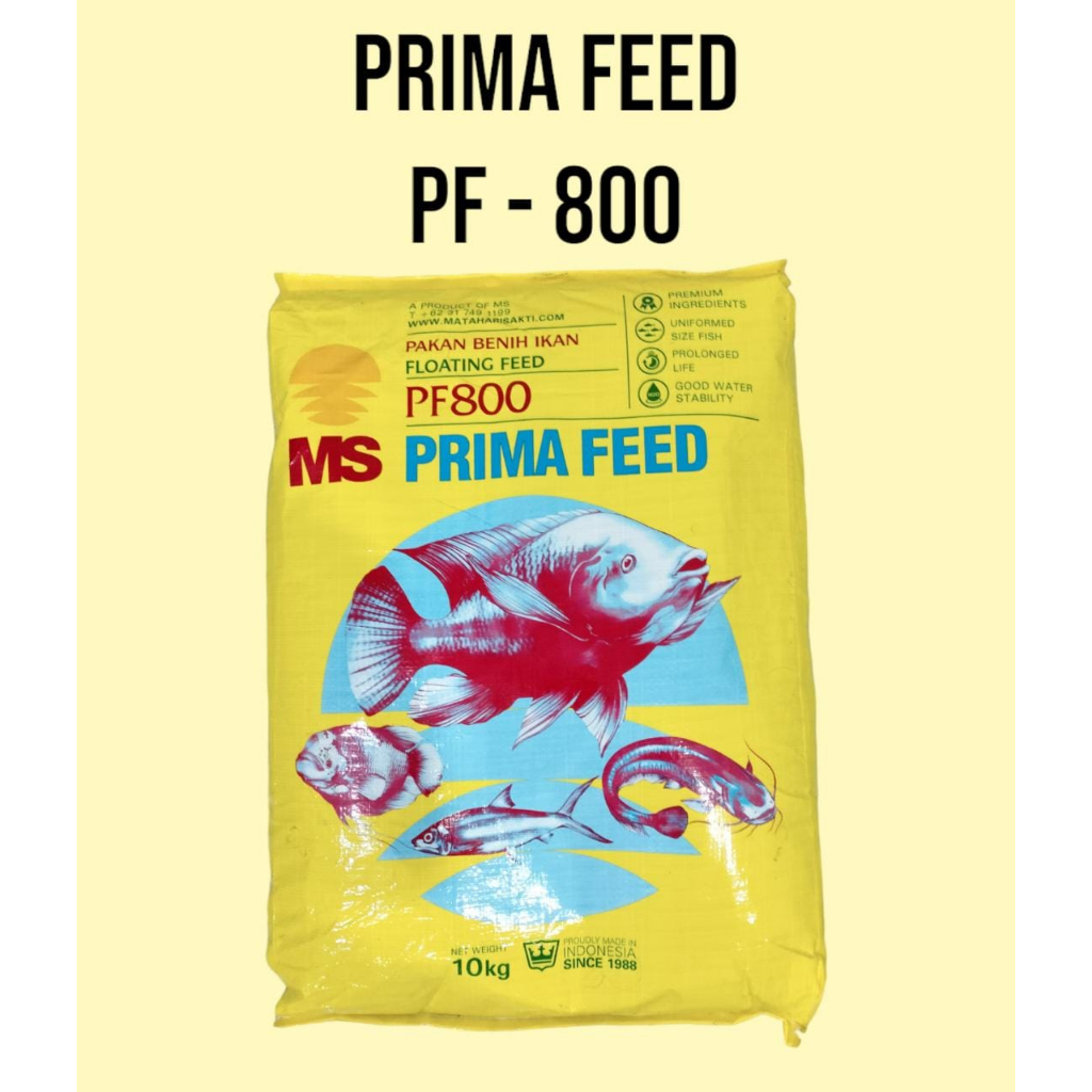 Jual 1 KG PRIMA FEED PF 800 PAKAN BIBIT IKAN HIAS / IKAN LELE NILA ...