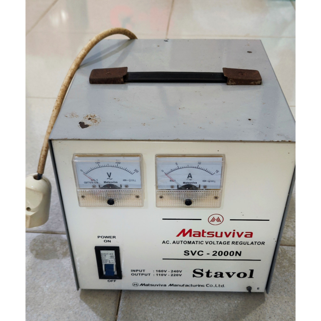Jual Stavol Stabilizer Matsuviva SVC-2000N 2000 Watt Second | Shopee ...