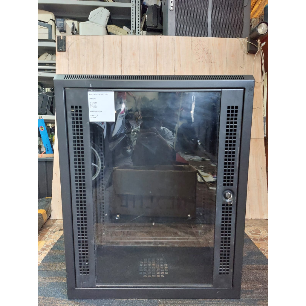 Jual Rack Server 15U Warna Hitam Siap Pakai Dengan Fan Dan Kunci ...