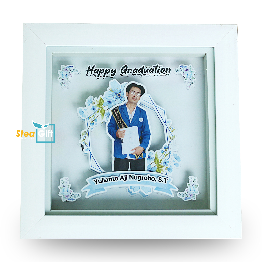Jual Scrapframe Kado Wisuda Simple Ukuran 20x20 1 Hari Jadi - Bisa ...
