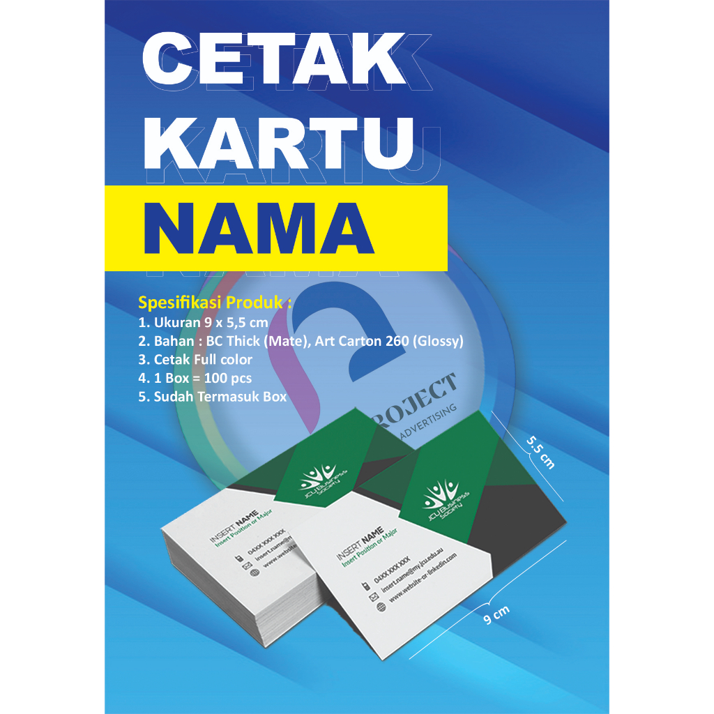 Jual kartu nama, cetak kartu nama, custom, desain sendiri, murah, usaha ...