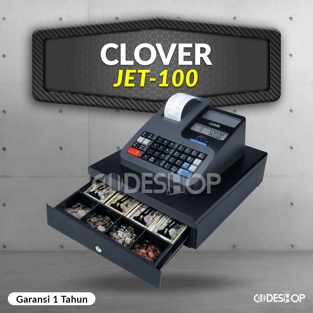 Jual Mesin Kasir Clover Jet-100 Series All In One Cash Register JET100 | Shopee Indonesia