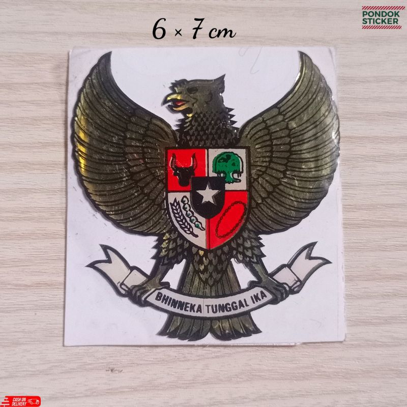 Jual Sticker emblem timbul Garuda warna gold | Shopee Indonesia