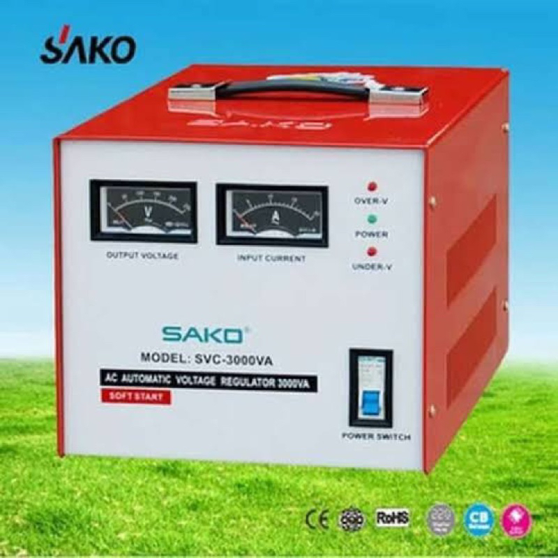 Jual SAKO STABILIZER SAKO SVC 3000 VA stabilizer sako 3000 watt ...