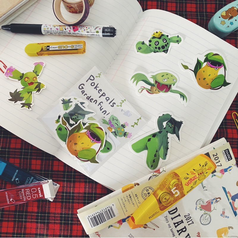 Jual Pokepals Garden Fun: Sticker flakes bertemakan Pokemon Tanaman ...