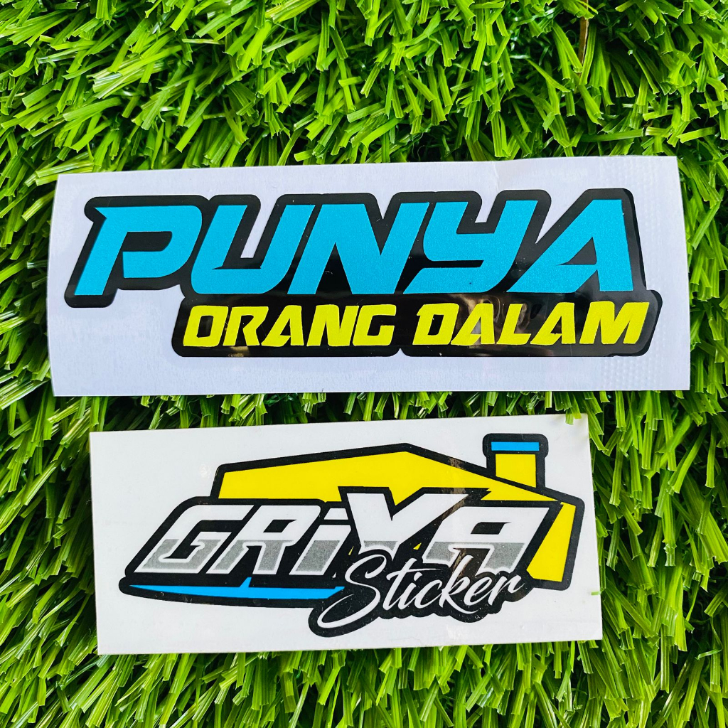 Jual stiker PUNYA ORANG DALAM sticker cutting wong pusat viral | Shopee ...