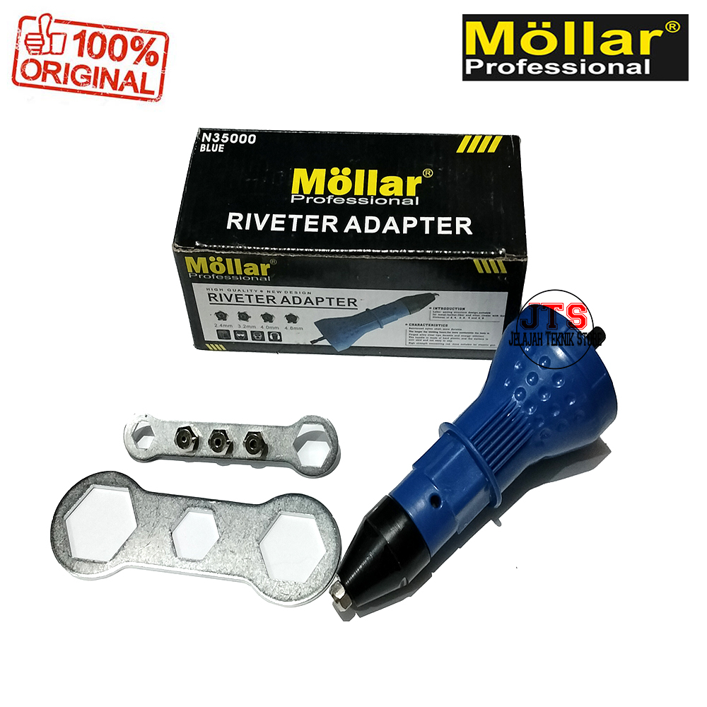 Jual MOLLAR Adaptor Rivet N35000 Mesin Bor Jadi Alat Paku Rivet ...