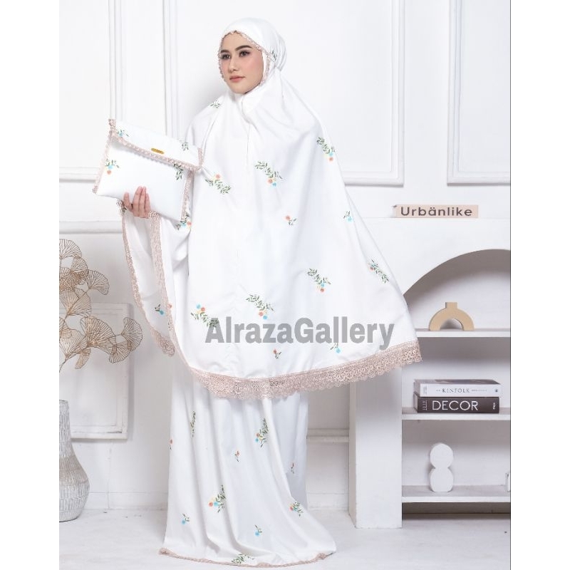 Jual Mukena Bordir Katun Premium Bunga Cantik Renda Mewah Terbaru ...