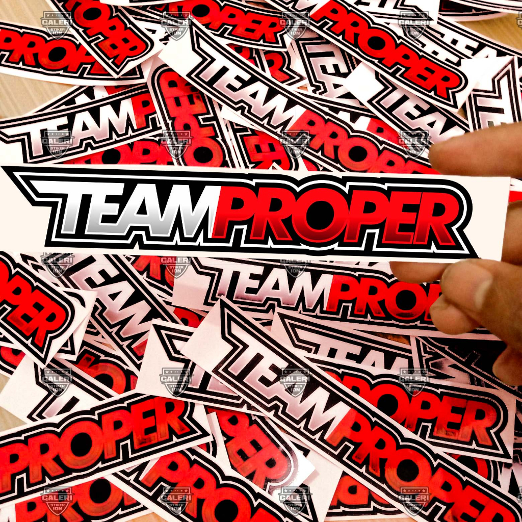 Jual stiker team proper | Shopee Indonesia