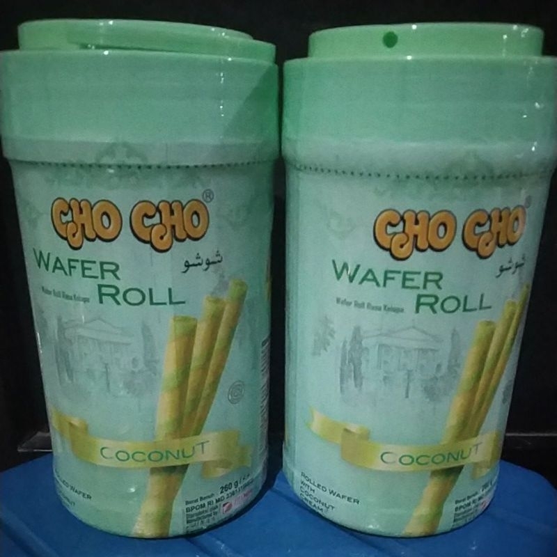 Jual Cho cho wafer roll coconut 260g/ wafer roll rasa kelapa/ coko ...