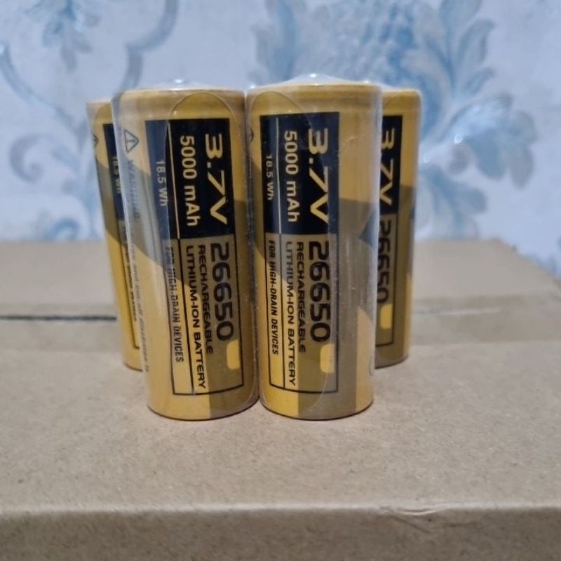 Jual batterai 26650 5000mah original 3.7v | Shopee Indonesia