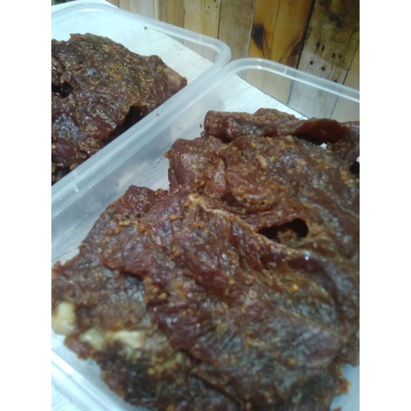 Jual Dendeng Daging Sapi Abah Koswara 500 gram khas Bandung | Shopee ...