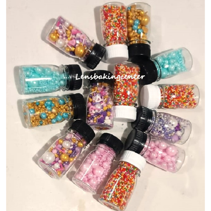 Jual Edible Sprinkles Sprinkle Spikel Trimit Pearl Mutiara Shiny ...