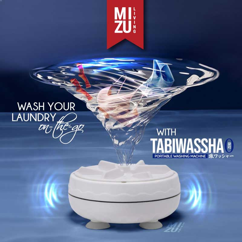 Jual MIZU TABIWASSHA-ZERO Portable Washing Machine Mesin Cuci Travel ...
