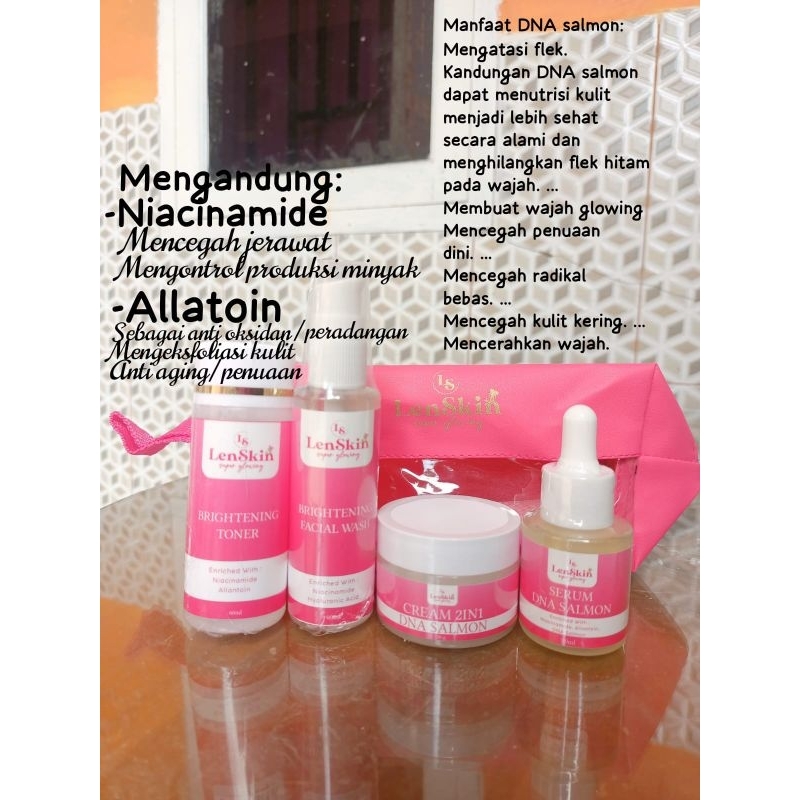 Jual Lenskin super glowing DNA salmon virall ampuh bpom | Shopee Indonesia