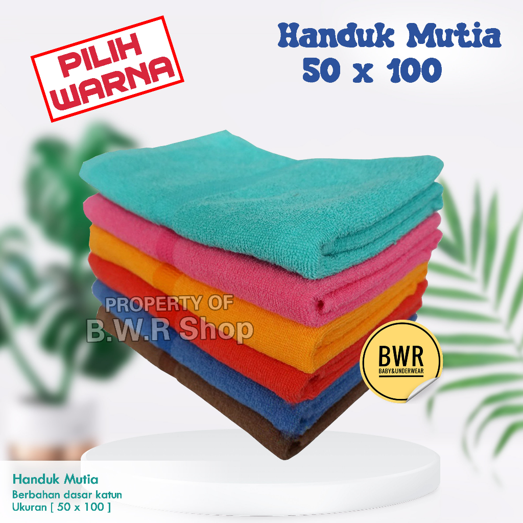Jual HANDUK MUTIA TANGGUNG uk 100 x 50 | handuk mandi ukuran sedang ...
