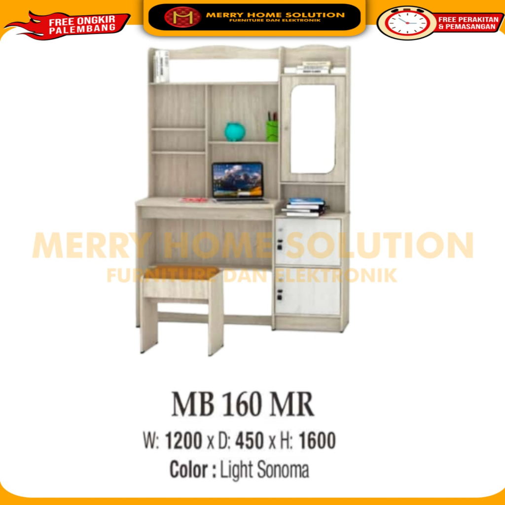 Jual meja belajar besar MB 160 MR meja belajar matkens meja rias ...