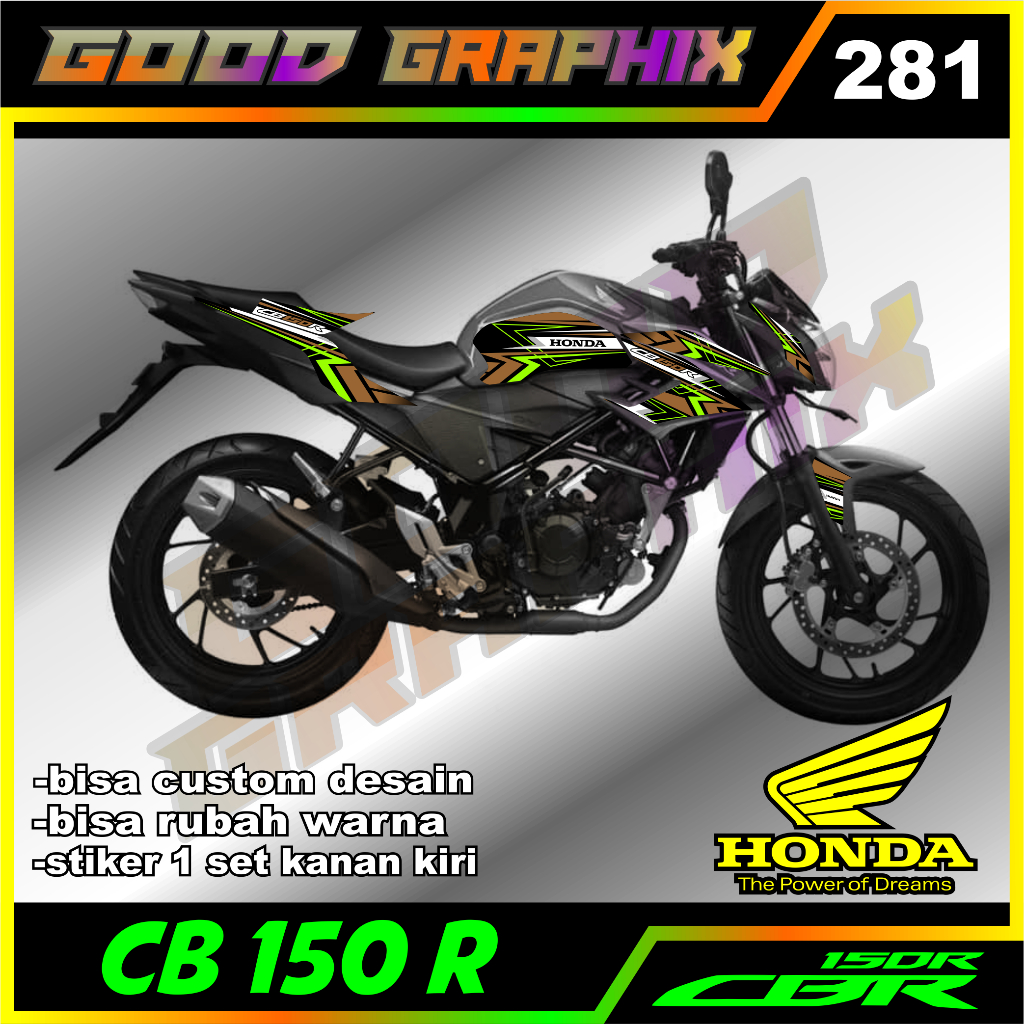 Jual Stiker Striping CB150R Full Body Design Custom | Shopee Indonesia