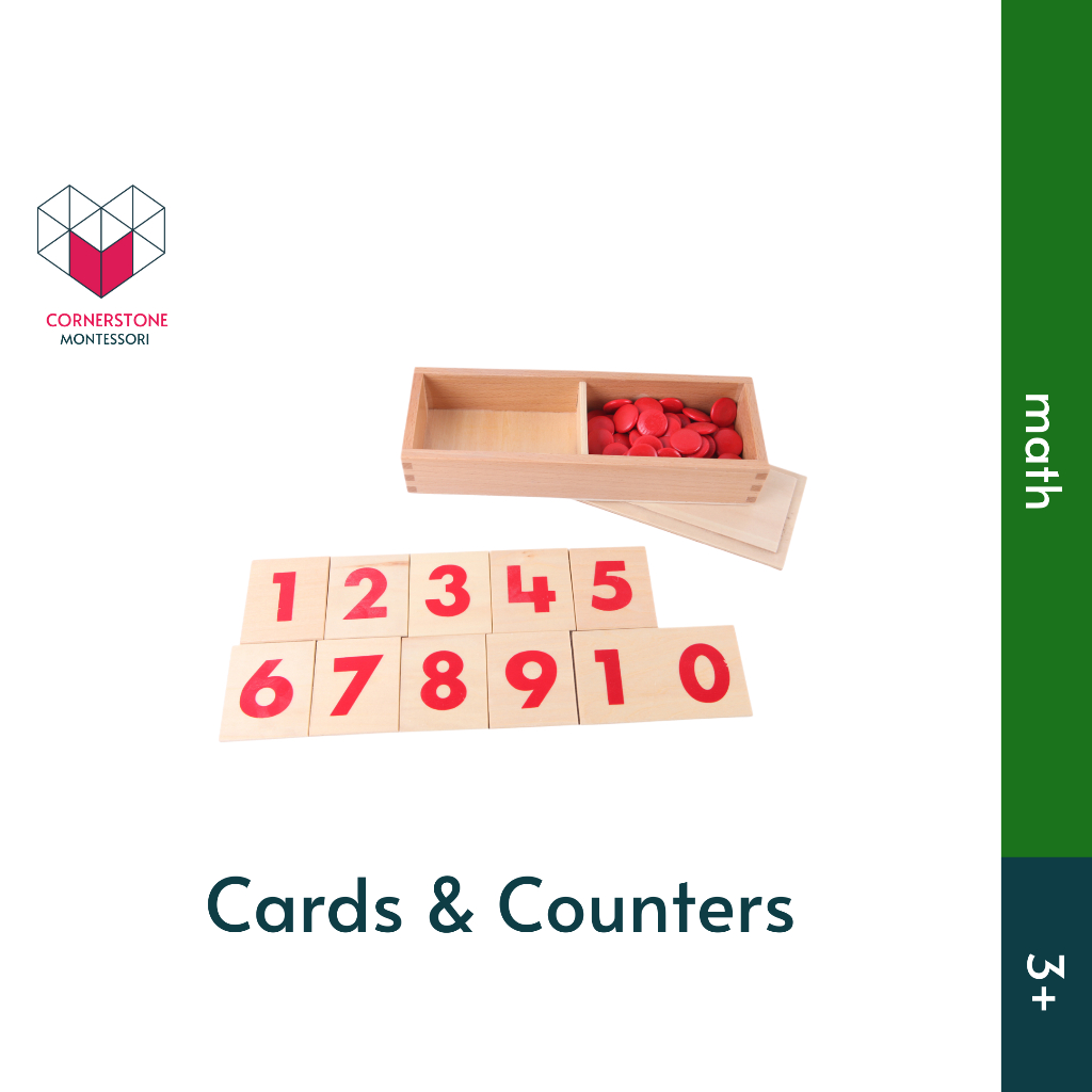 Jual Cornerstone Montessori Cards & Counters - Montesori Math | Shopee ...