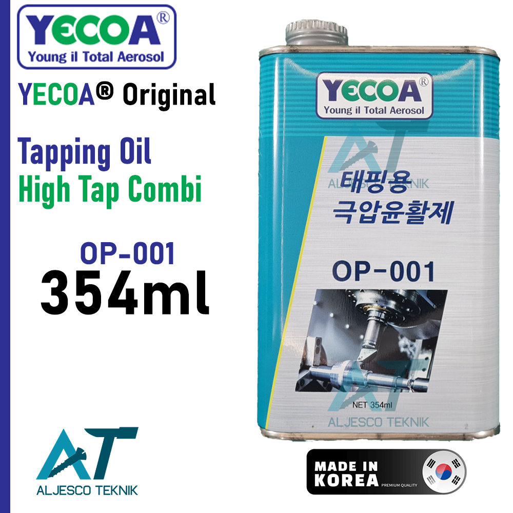 Jual YECOA OP-001 TAP MATIC FLUID 354ML – TAPPING OIL – CUTTING FLUID MADE IN KOREA | Shopee ...