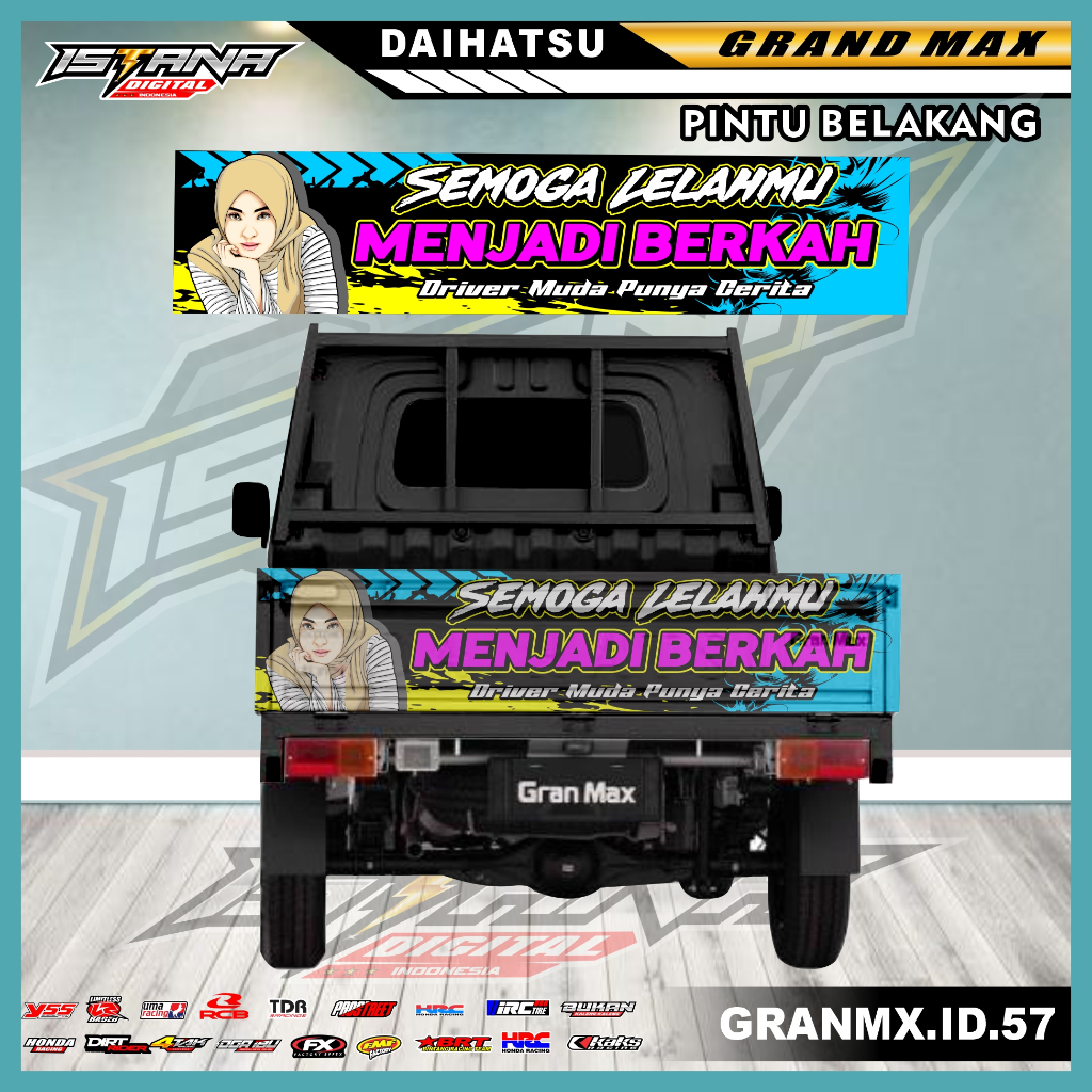 Jual Stiker Decal Pintu Belakang GRAND MAX - Sticker Variasi Pintu ...