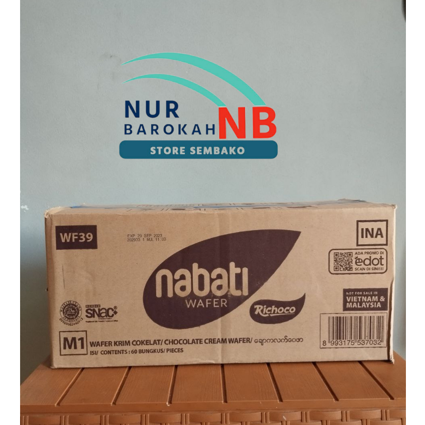 Jual NABATI WAFER RASA COKELAT 1 DUS (Isi 60 PCS) | Shopee Indonesia