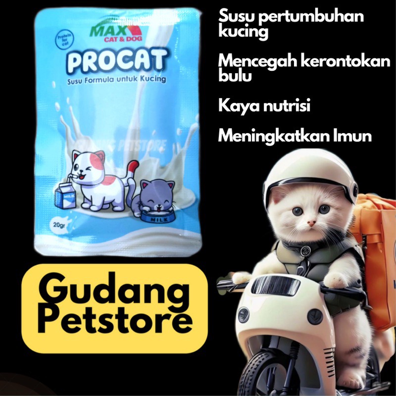 Jual Susu Kucing MAX PROCAT semua usia MENCEGAH BULU RONTOK Kaya ...