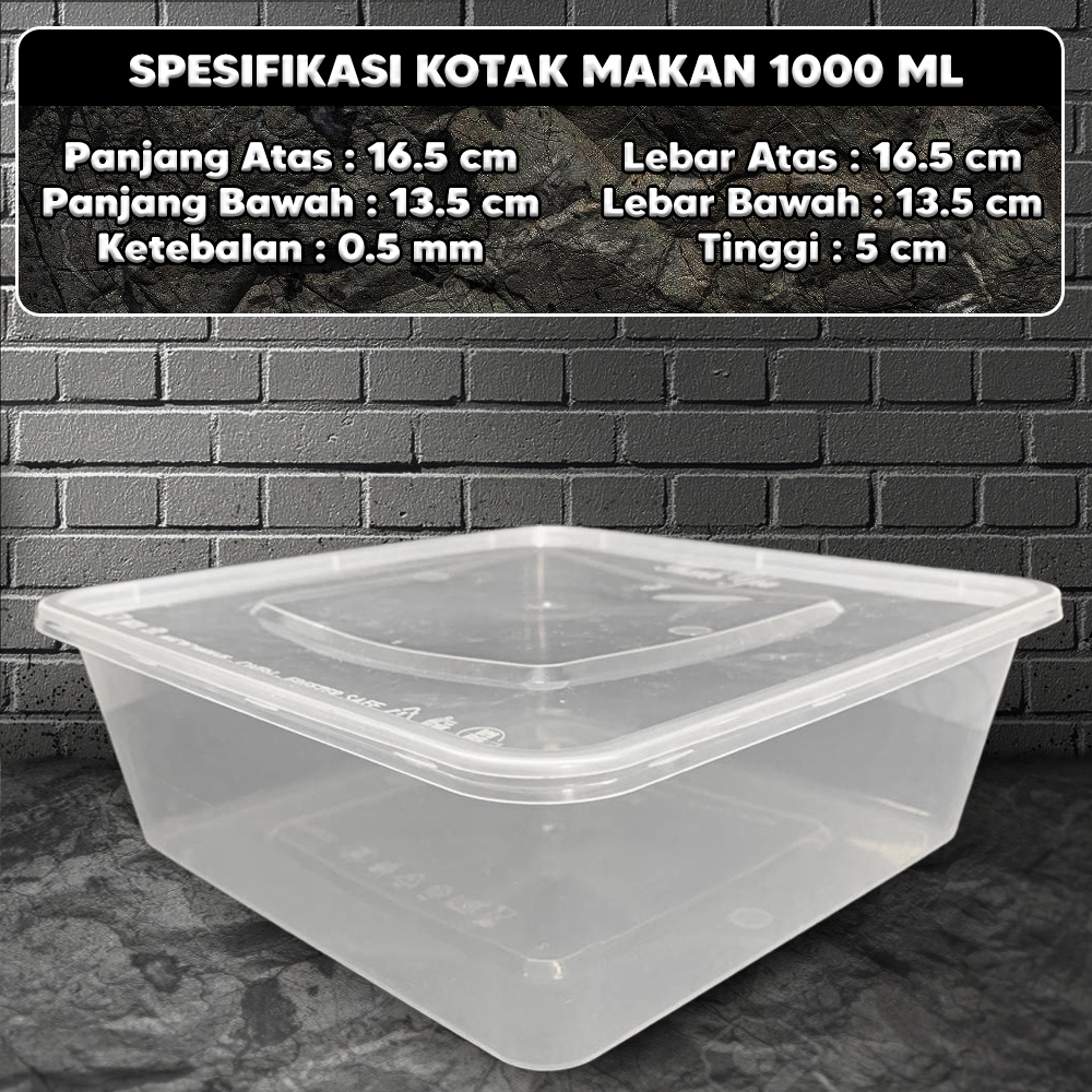 Jual Thinwall / Food container makanan / kotak makan 1500ml KOTAK ...