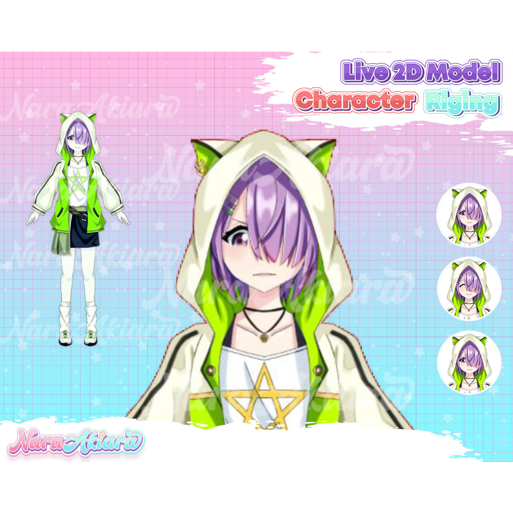 Jual Streaming Lebih Seru dengan Karakter Anime Vtuber Live2d Siap ...