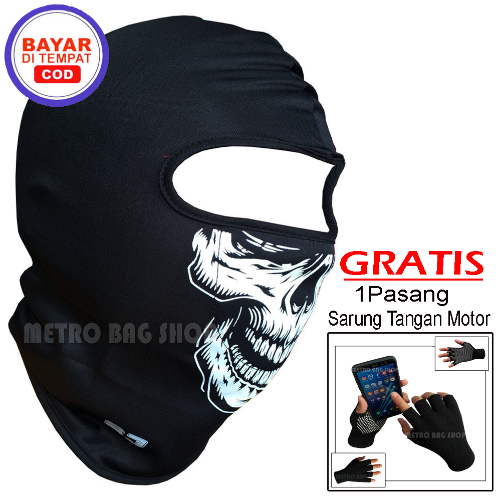 Jual Masker Balaclava Baff Masker Ninja Tengkorak Full Face Baff Masker ...