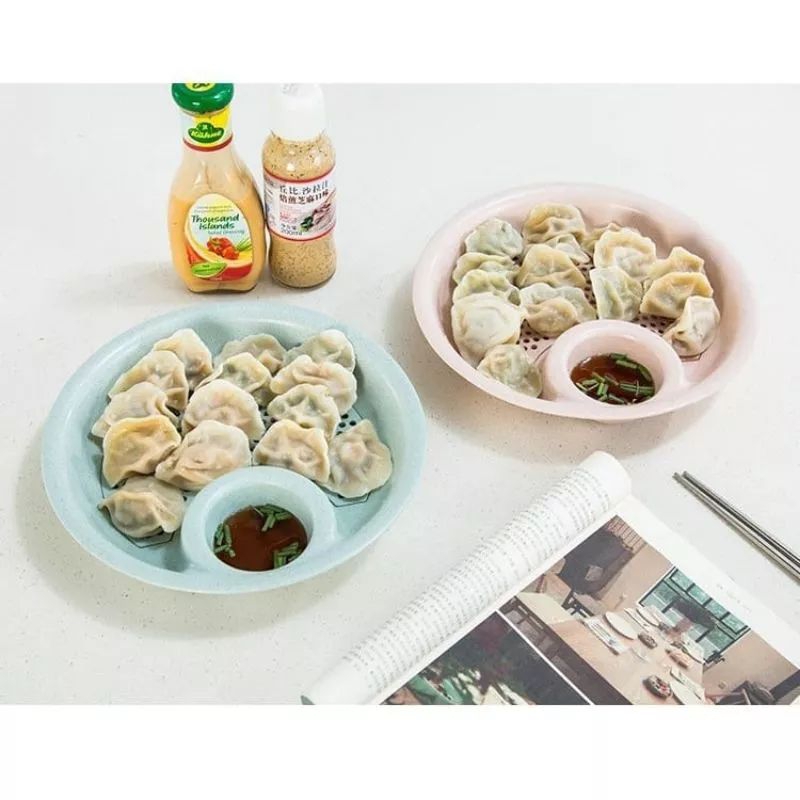 Jual Piring Dimsum Pangsit Sushi 2 Lapis Tiris Piring Pangsit ...