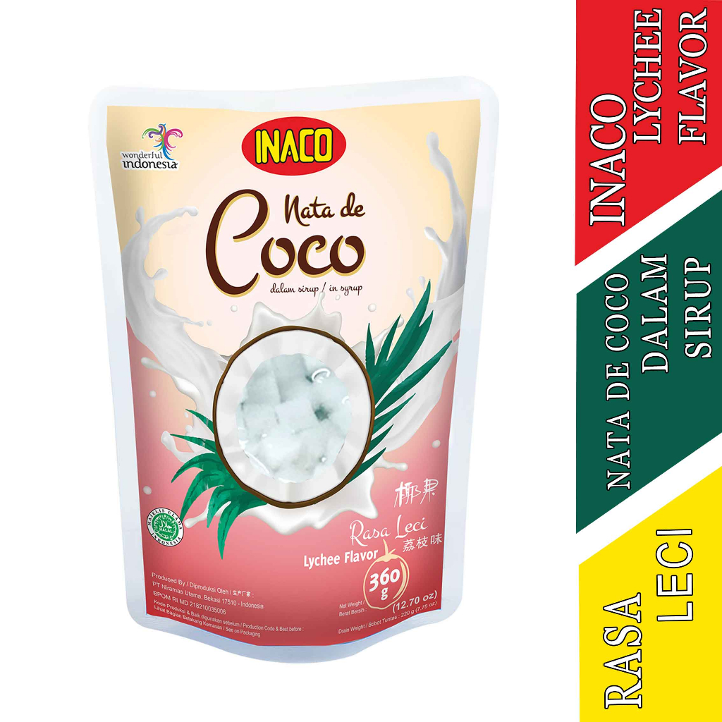 Jual Minuman Rasa Leci Flavor - Inaco Nata De Coco - Minuman Coconut ...
