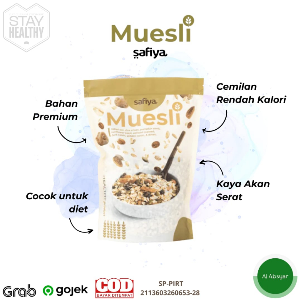 Jual Muesli Safiya 1 Kg Sereal Makanan Ringan Dan Sarapan Sehat Premium