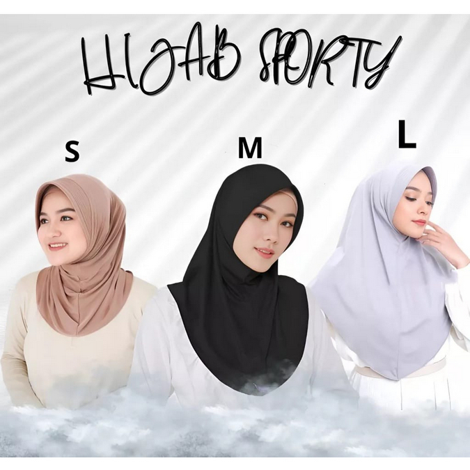 Jual Jilbab Bergo sport daily Size S/M/L Hamidah hijab daily Bergo olahraga jersey | Shopee ...