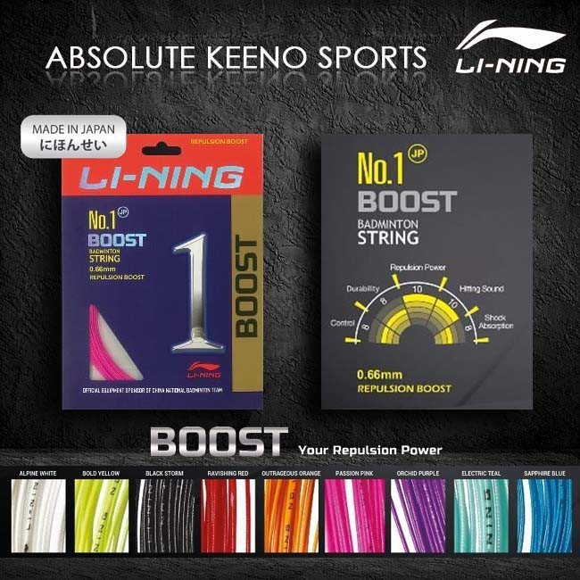 Jual LINING BADMINTON STRING | NO.1 BOOST JP | SENAR RAKET LI-NING ...