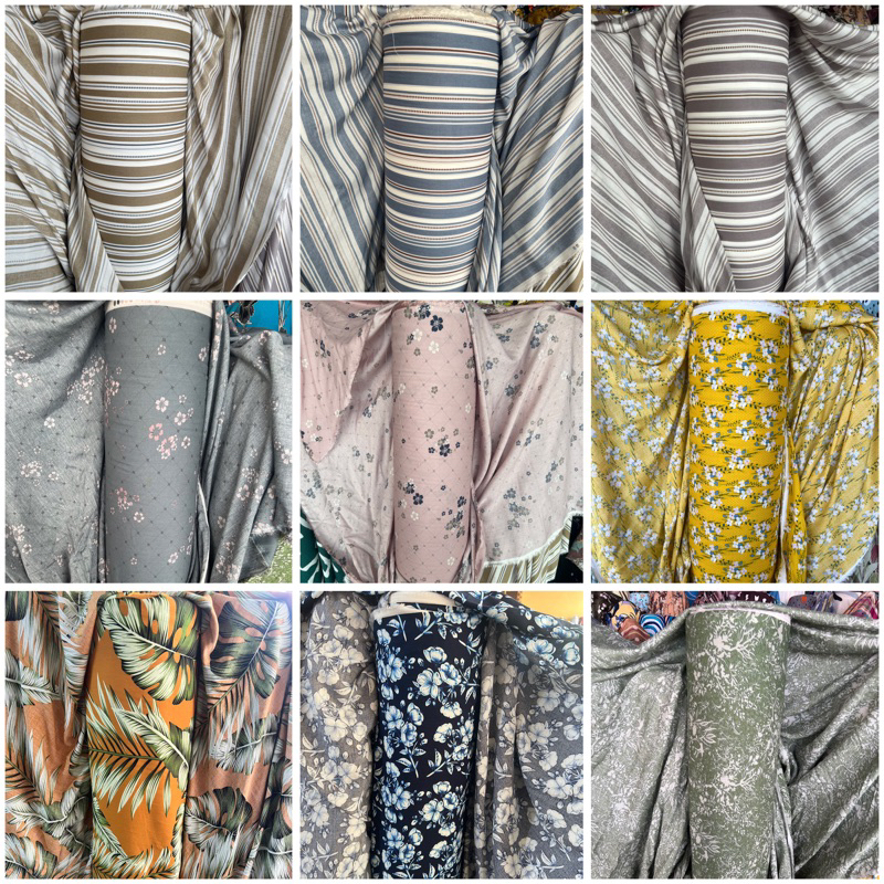 Jual kain rayon motif premium (harga tertera 0,5m) | Shopee Indonesia