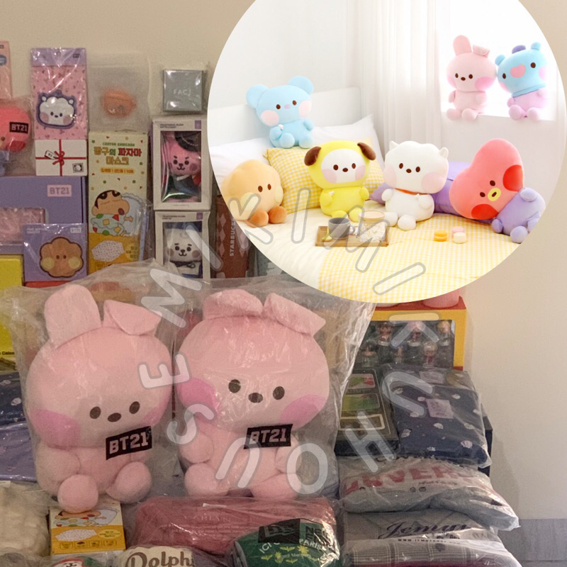 Jual MININI BT21 CUDDLE CUSHION BONEKA BT21 MININI SITTING DOLL FIGURE ...