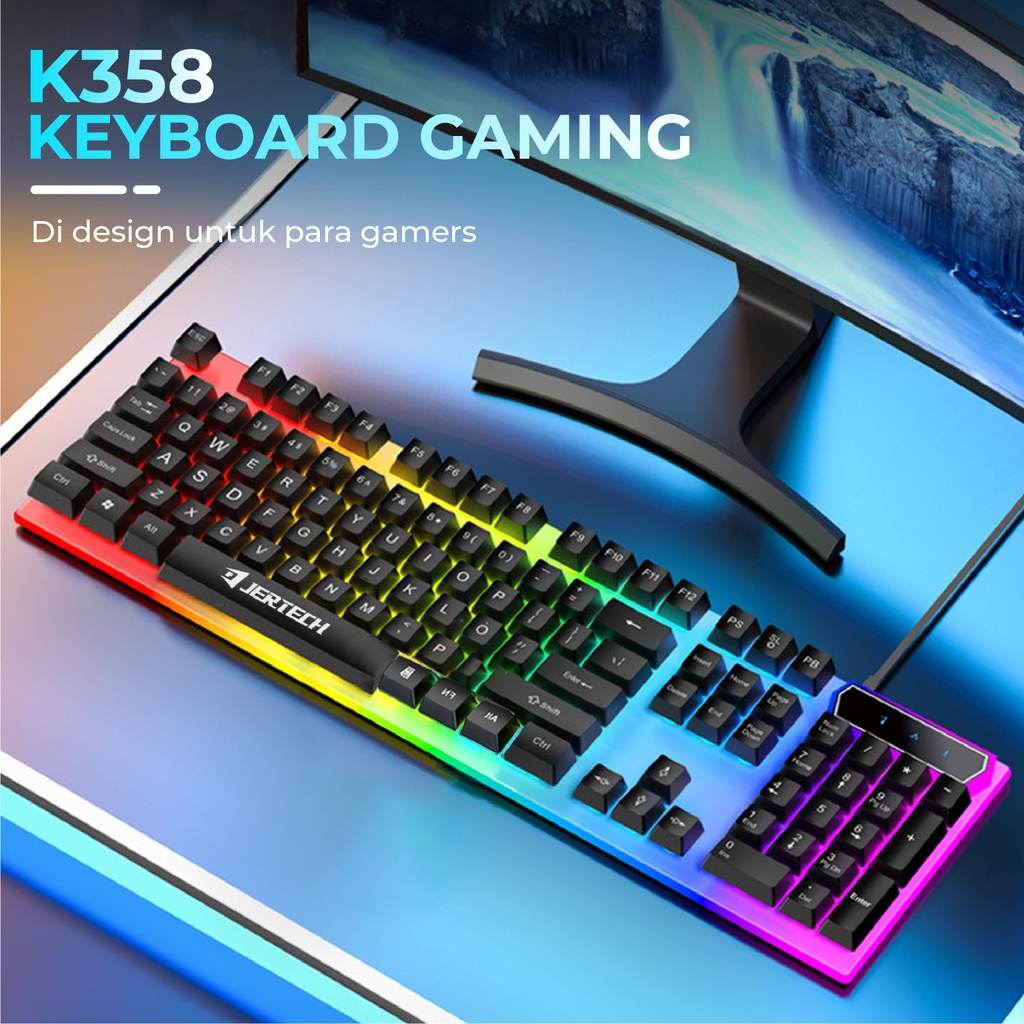 Jual K358 Keyboard Gaming and Mouse Set RGB LED Combo Kable / Mouse Keyboard Gaming Set / Elite ...