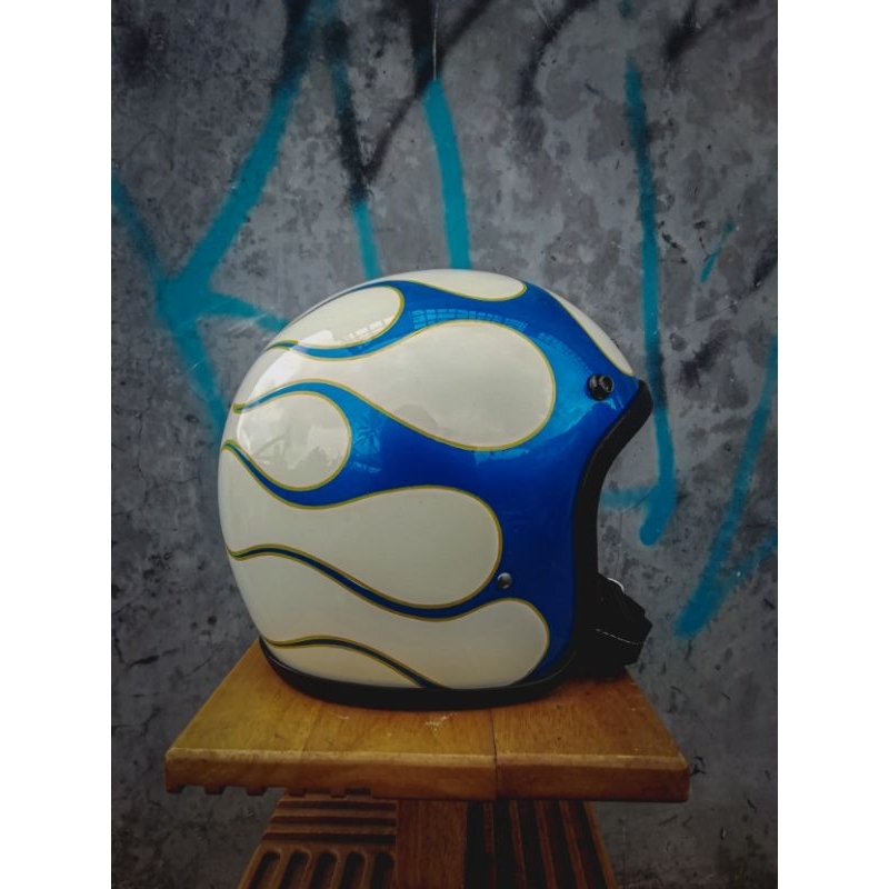 Jual helm custom slim head motif slim | Shopee Indonesia