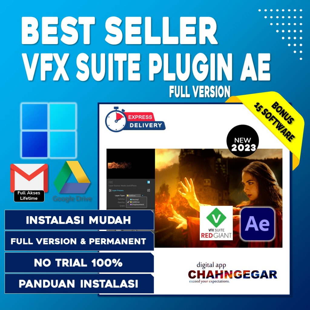 Jual Red Giant VFX Suite 2023 Full Version / Plugin After Effects VFX plugin Windows & Mac ...