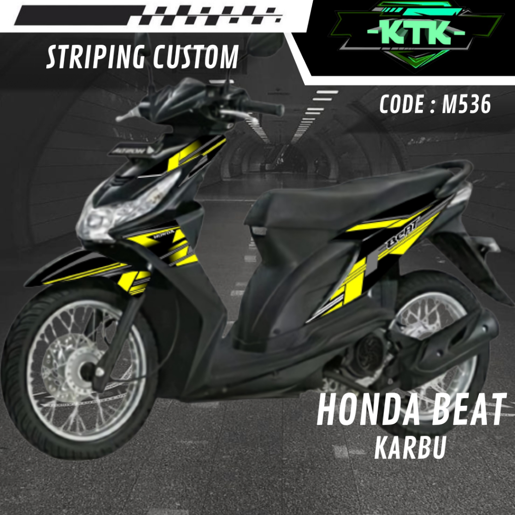 Jual Lis Stiker Striping Honda Beat Karbu Lawas Old Lama M536 List ...