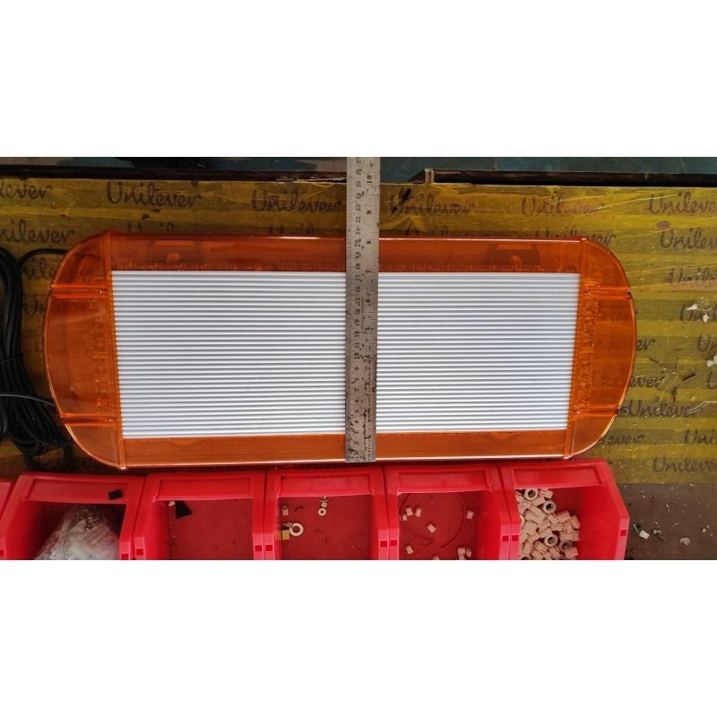 Jual LAmpu light bar perigatan slim 55cm magnet kuning | Shopee Indonesia